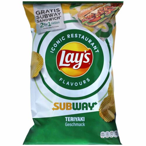 Lay’s Subway Teriyaki 150g (9 Uds) – Distribucion Americanmarket