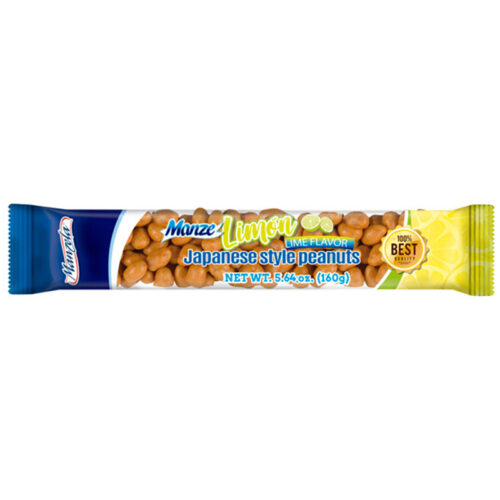 Manzela Japanese Peanuts Limon 160g (10uds) – Distribucion Americanmarket